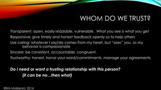 Building and Sustaining Trust for Leaders | PPTX