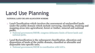 LAND USE PLANNING CONSTRUCTION | PPT