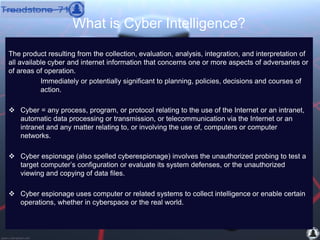 Building an Effective Cyber Intelligence Program | PDF