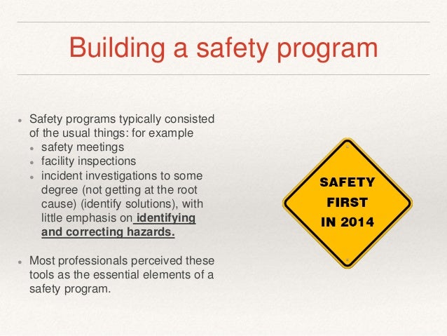 Building an Effective Safety Culture