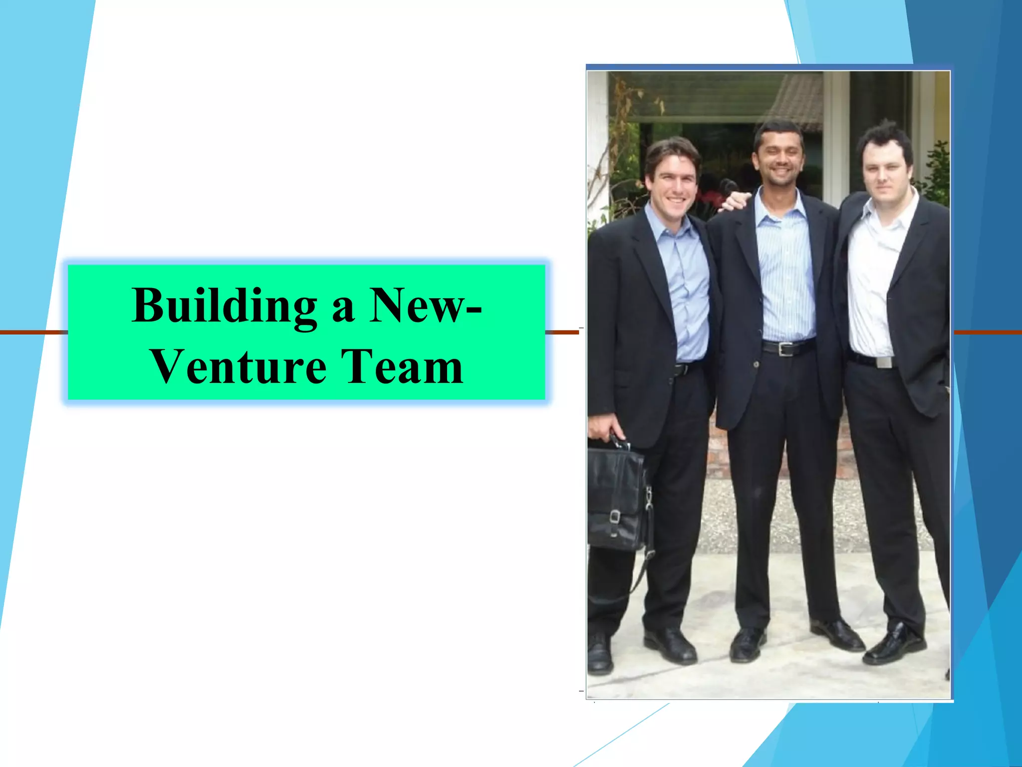 Primary Elements Of New-Venture Team | Entrepreneurship | Building a new venture team ...