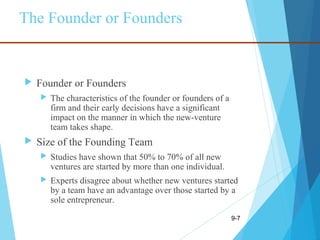 Primary Elements Of New-Venture Team | Entrepreneurship | Building a ...