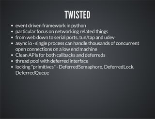 Building an inflight entertainment system controller in twisted | PDF