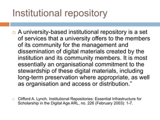 Building an institutional repository using dspace | PPTX