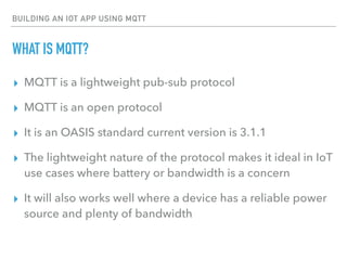 Building an IOT app using MQTT | PPT