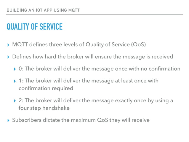 Building an IOT app using MQTT | PPT