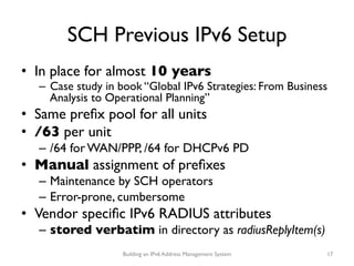 Building an IPv6 address management system | PDF