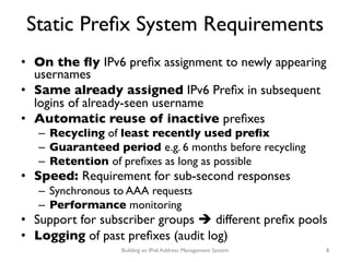 Building an IPv6 address management system | PDF