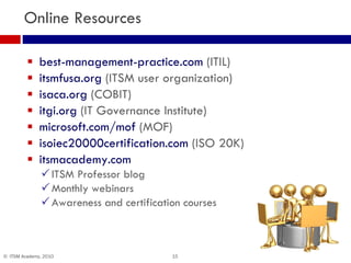 Building ITIL Training & Communication Plans | PPT