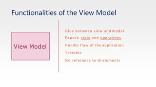 Building an MVVM based Xamarin Forms application | PPTX | Computing | Technology & Computing