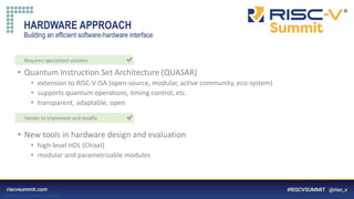 Building an open control stack for quantum computers using RISC-V ecosystems | PPTX
