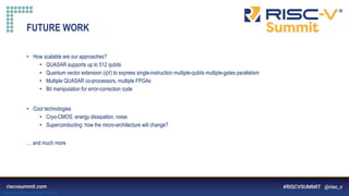 Building an open control stack for quantum computers using RISC-V ...