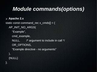 Building apache modules | PDF