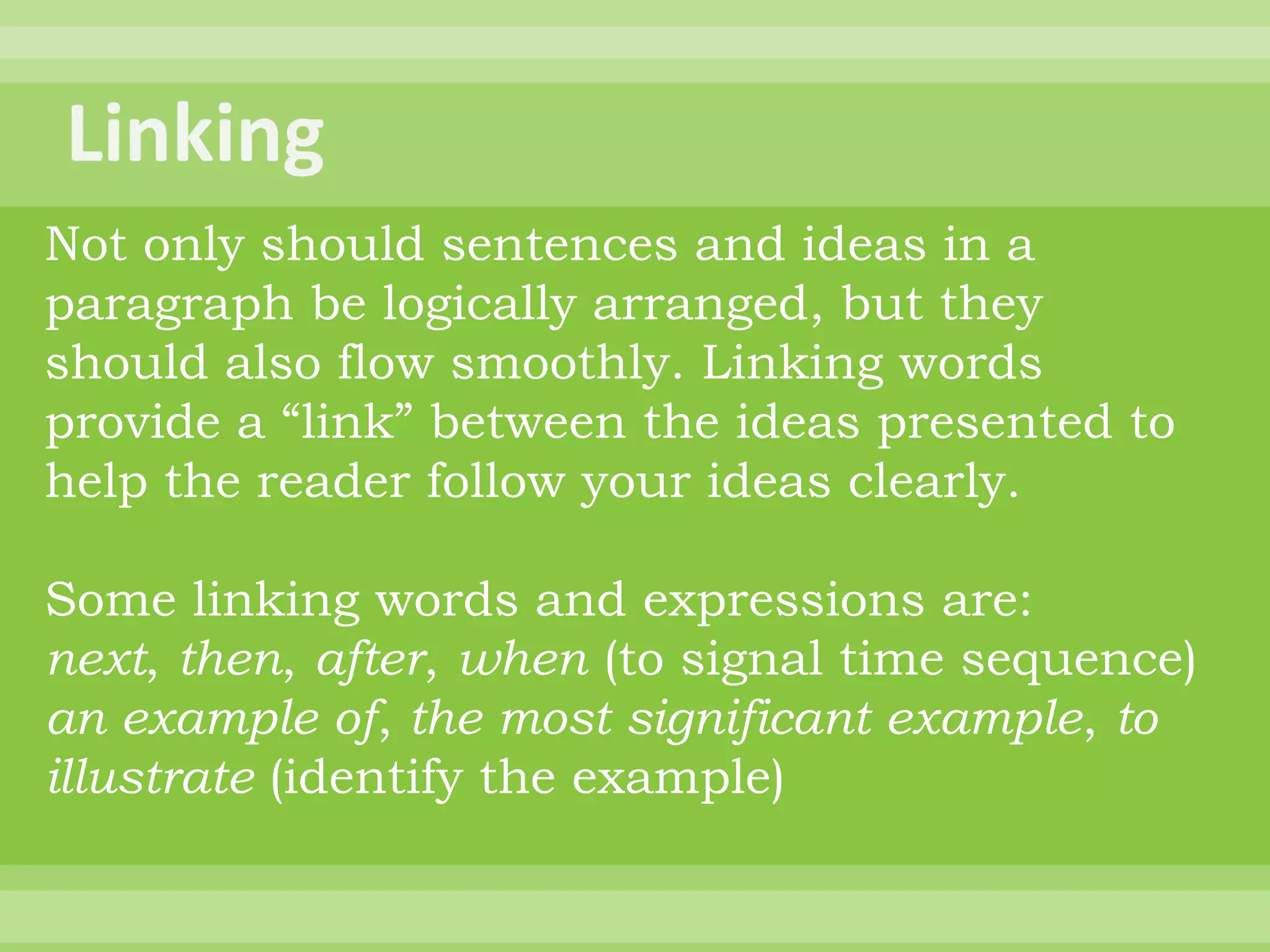 Building a paragraph | PPTX