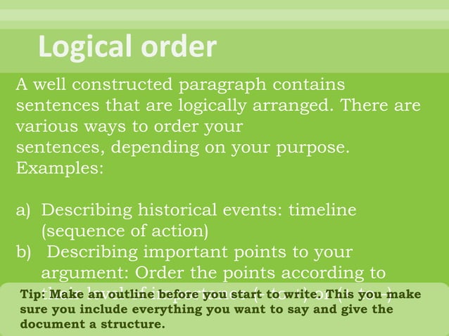 Building a paragraph | PPTX