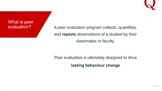 Building a Peer Evaluation Program | PPT