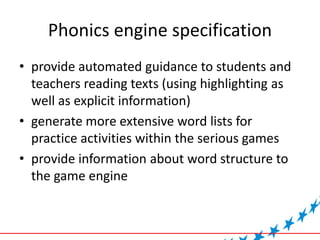 Building a phonics engine for automated text guidance | PPTX
