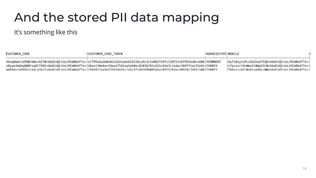 Building a PII scrubbing layer | PPT