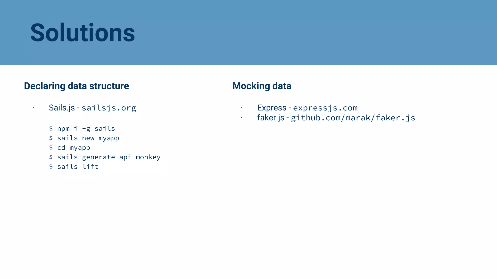 Building APIs for your Frontend | PPT