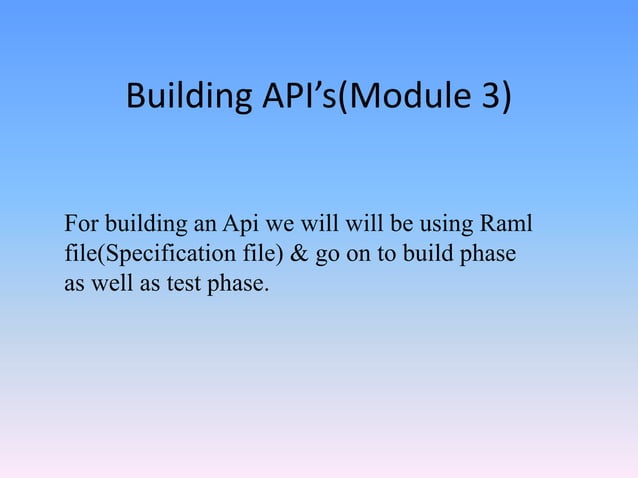 Building api’s(module 3) | PPTX