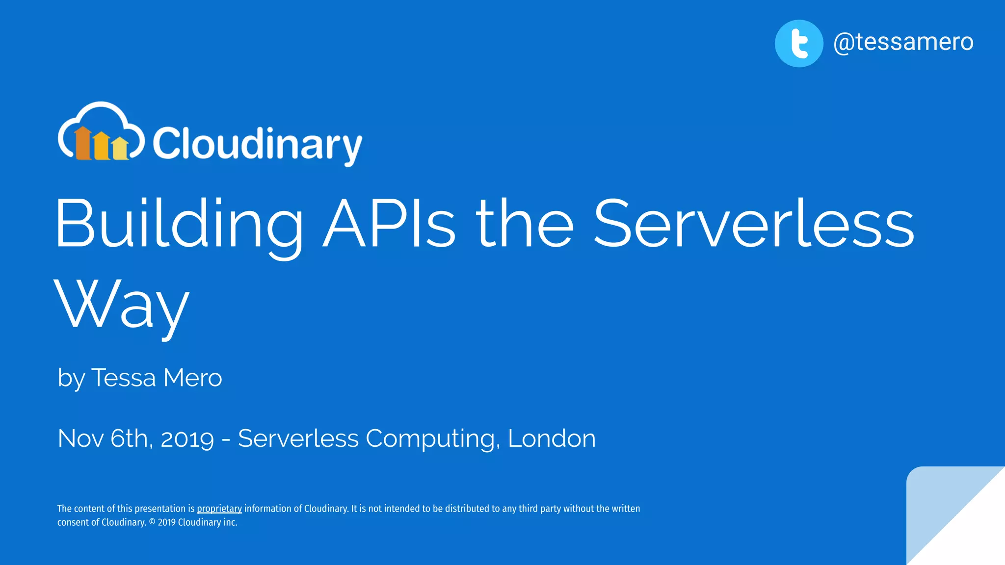 Building APIs the serverless way | PPT Building APIs the serverless way | PPT