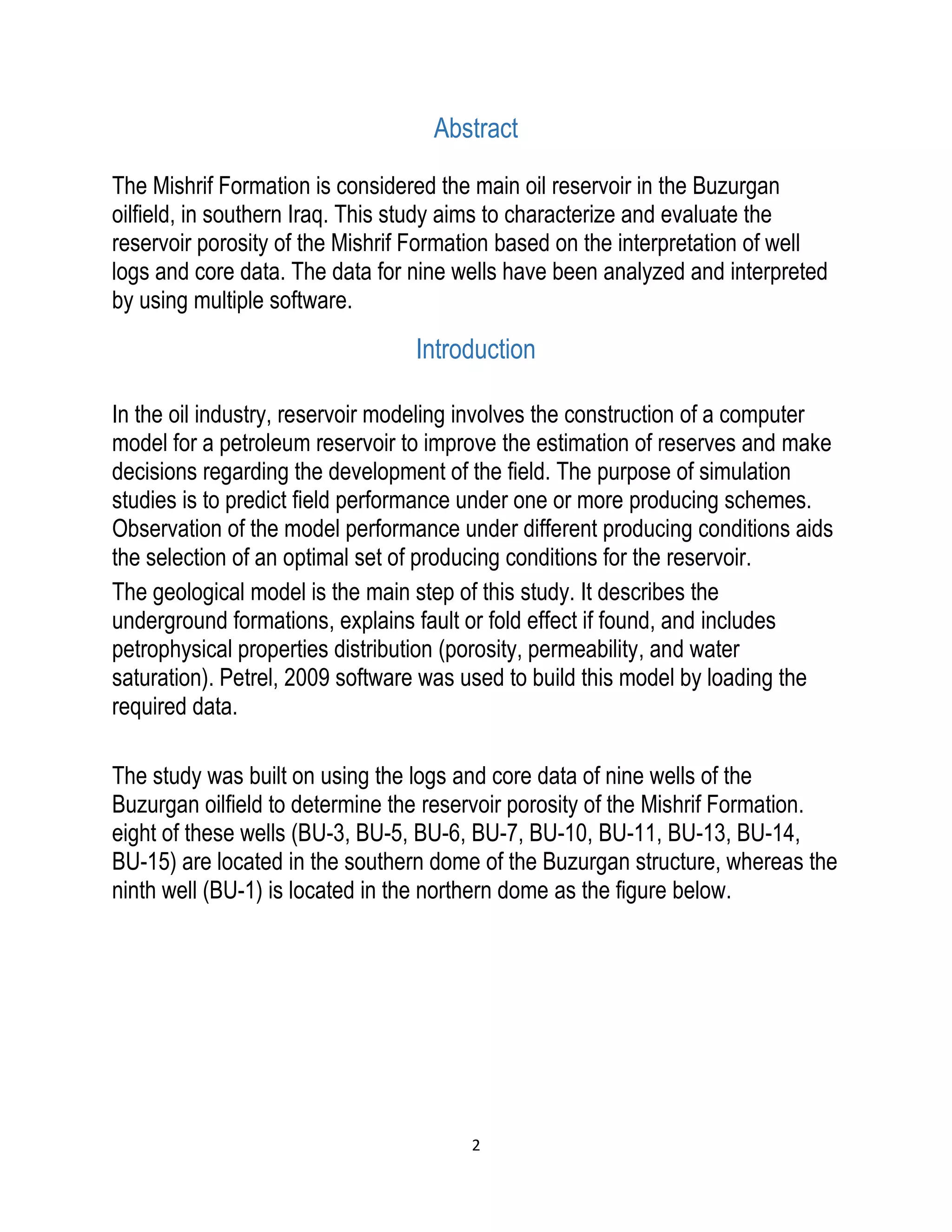 Building a Porosity Model for Buzurgan Oil Field | PDF