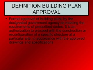 Building approval.ppt