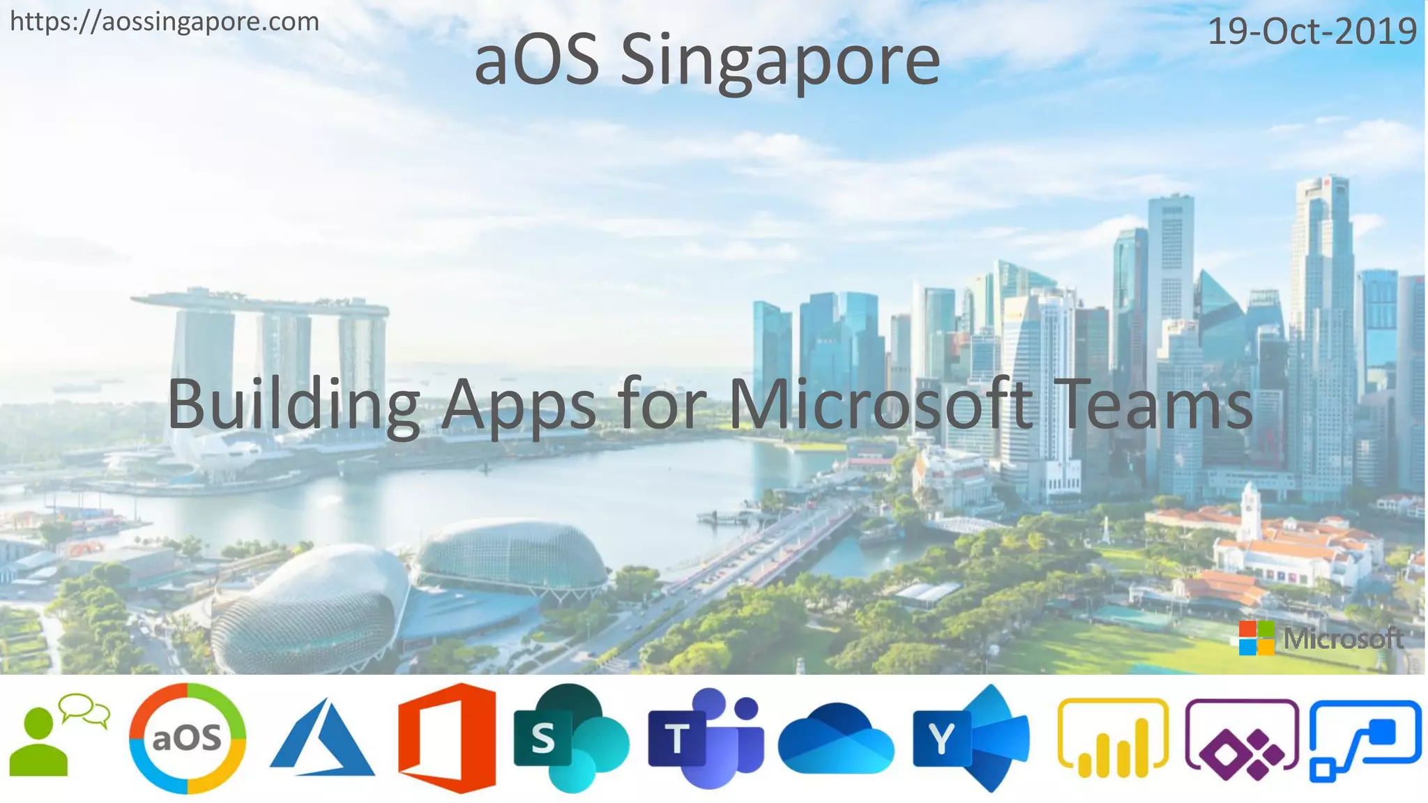 Building apps for microsoft teams - aossg | PPTX