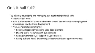 Building a professional digital identity | PPT