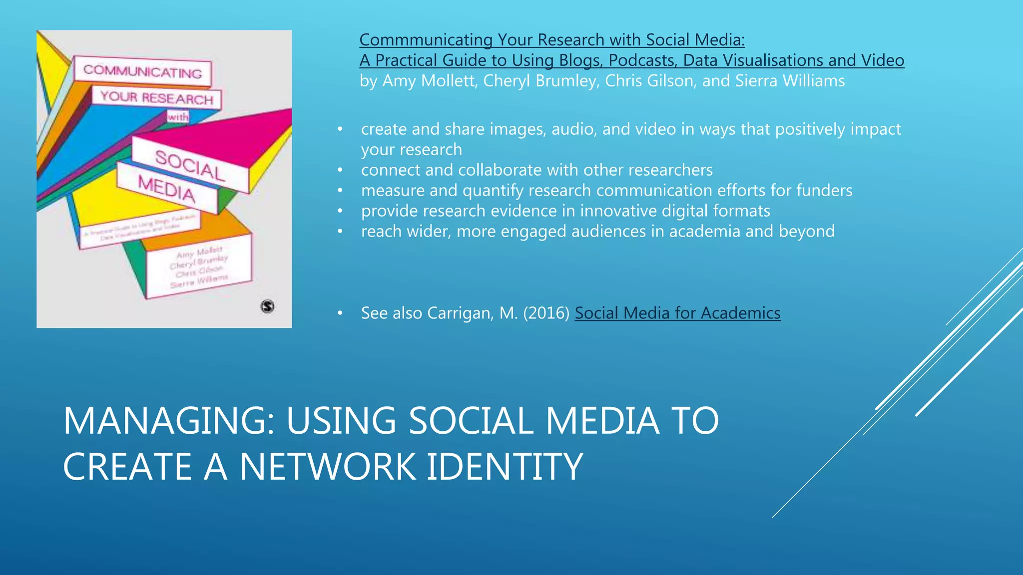 Building a professional digital identity 2018 | PPTX