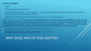 Building a professional digital identity 2018 | PPTX