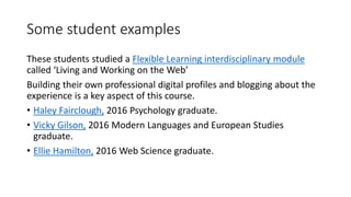 Building a professional digital identity | PPT