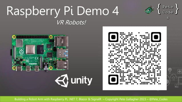 Building a Raspberry Pi Robot with Dot NET 7, Blazor and SignalR - Slides Only.pptx | Robotics ...