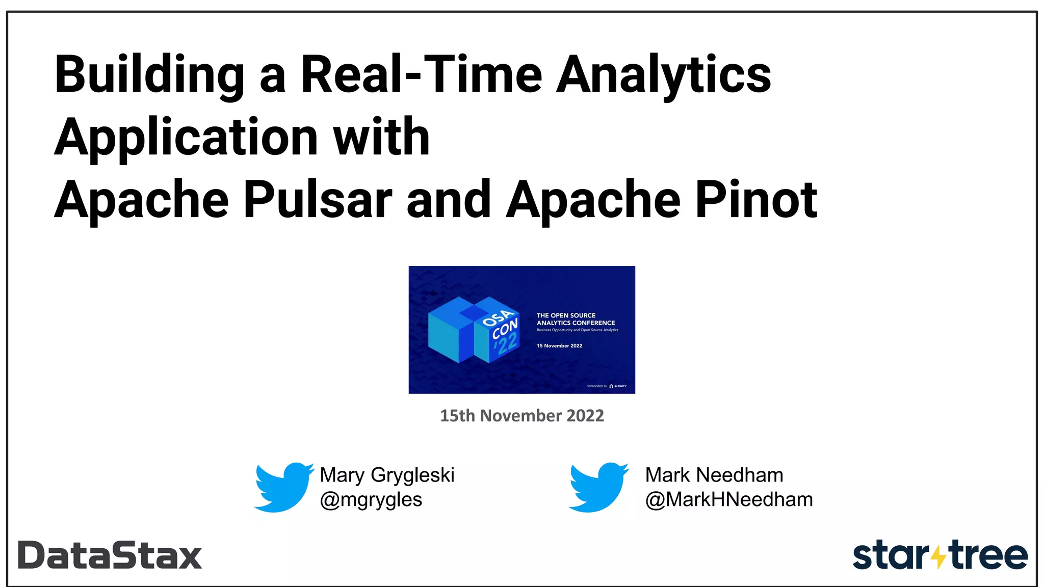 Building A Real Time Analytics Application With Apache Pulsar And Apache Pinot Ppt