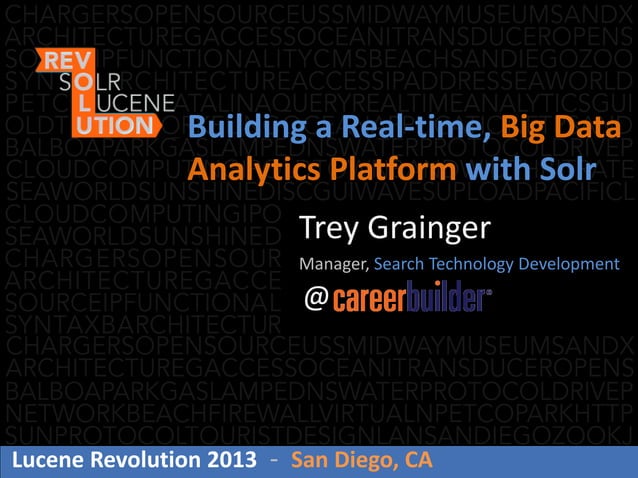 Building a real time big data analytics platform with solr | PPT | Free Download