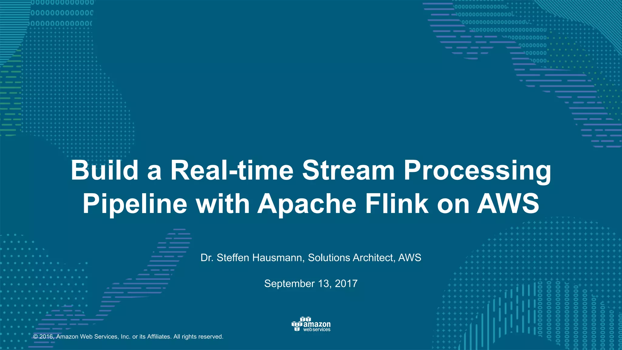 Flink Forward Berlin 2017: Steffen Hausmann - Build a Real-time Stream Processing Pipeline with ...