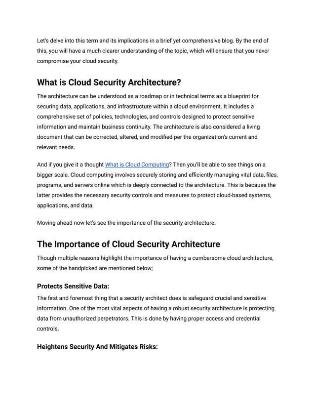Building a Resilient Cloud Security Architecture: Types, Challenges ...
