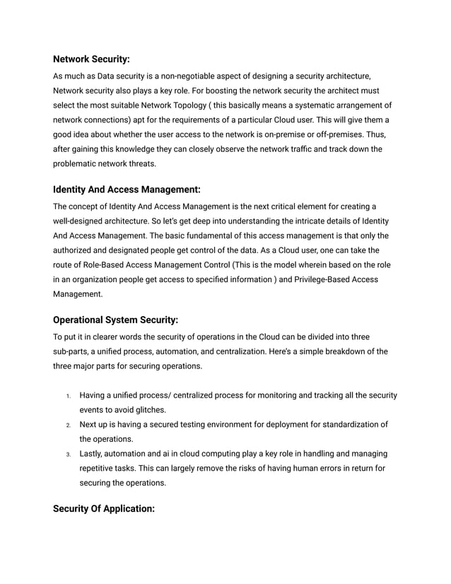 Building a Resilient Cloud Security Architecture: Types, Challenges, and Best Practices | PDF