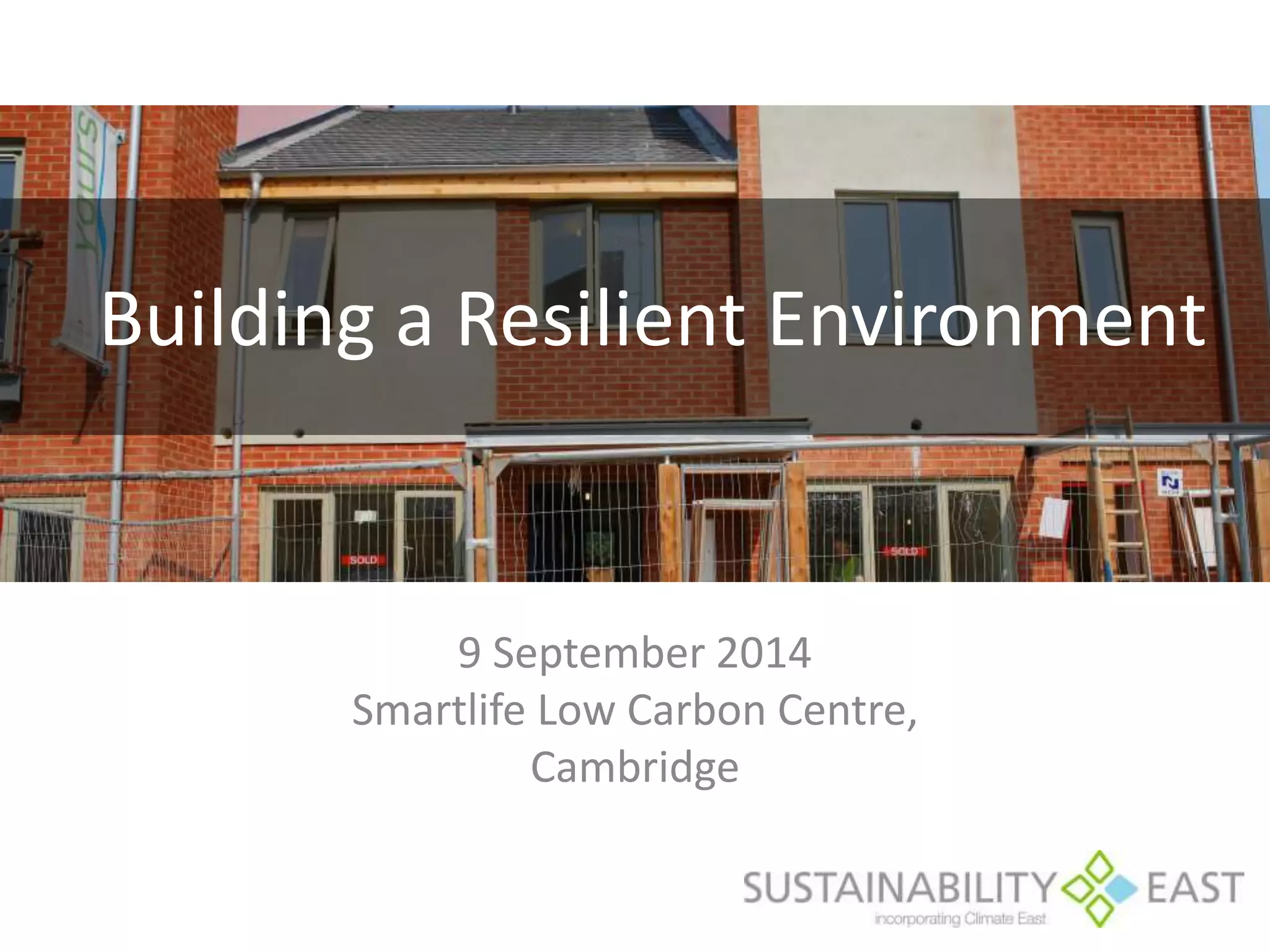 Building a Resilient Environment - Morning Session | PPTX