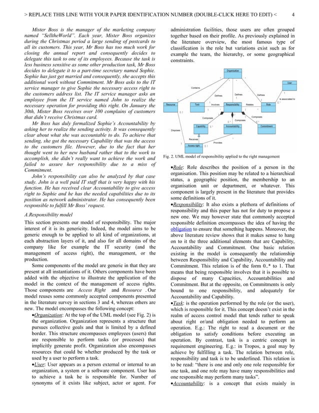 Building a responsibility model including accountability capability and ...