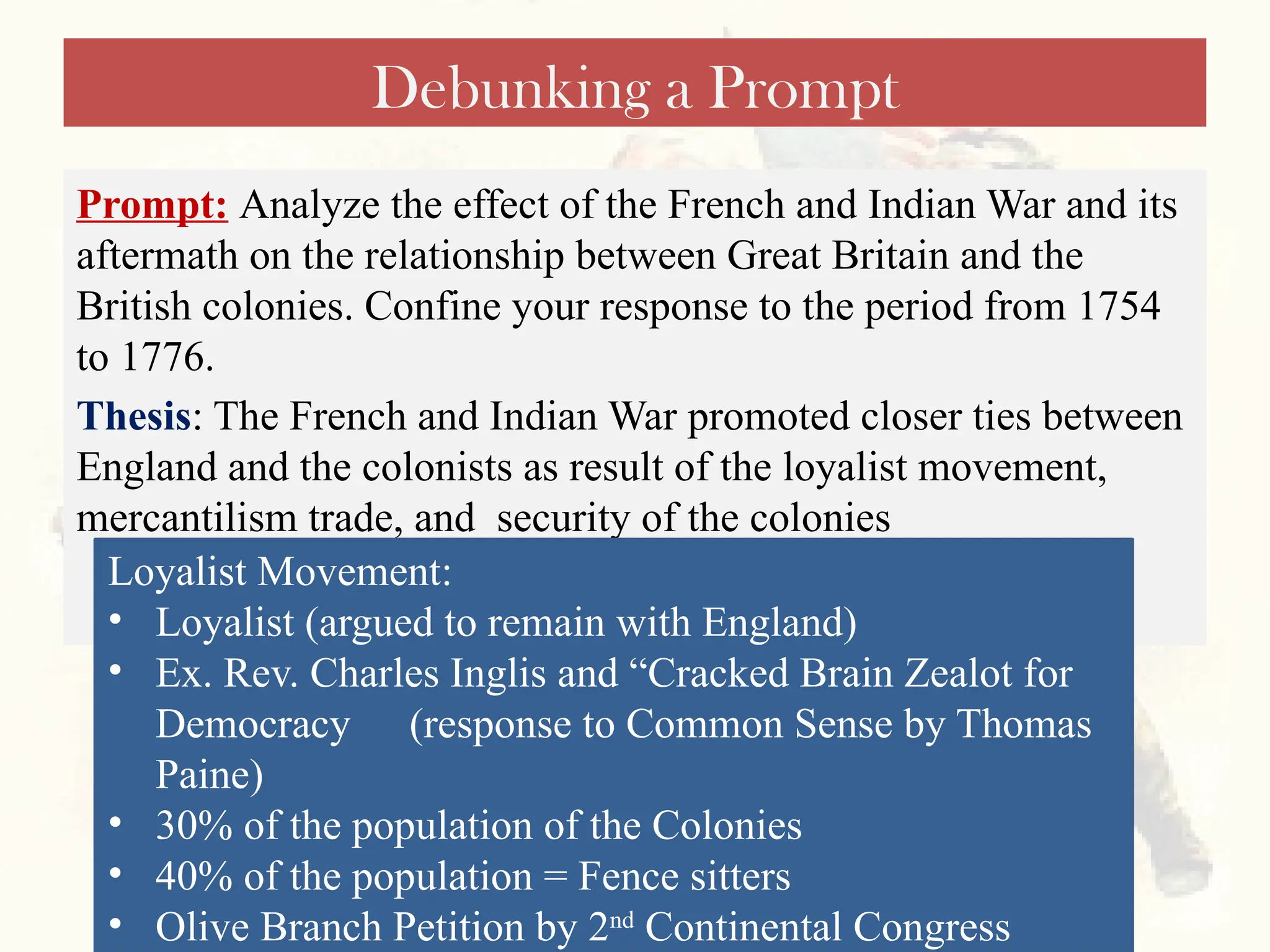 Revolutionary War Causes and Era. APUSH Period 2 | PPTX