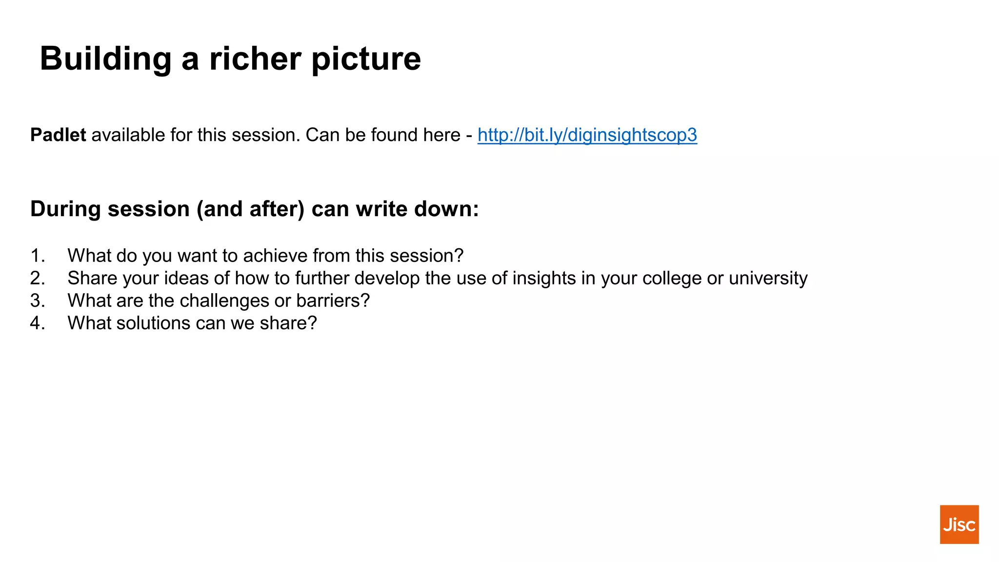 Building a richer picture | PPT