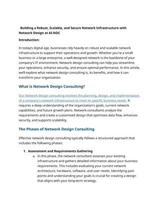 Building a Robust, Scalable, and Secure Network Infrastructure with Network Design at AI-NOC.docx