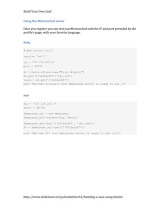 Build Your Own SaaS using Docker | PDF
