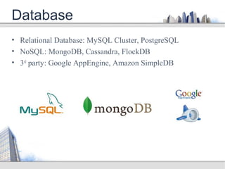Building a scalable infrastructure for social mobile web apps | PPT