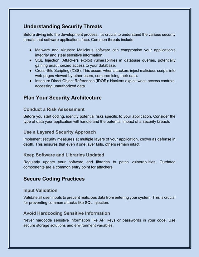Building a Secure Software Application: Your Ultimate Guide | PDF