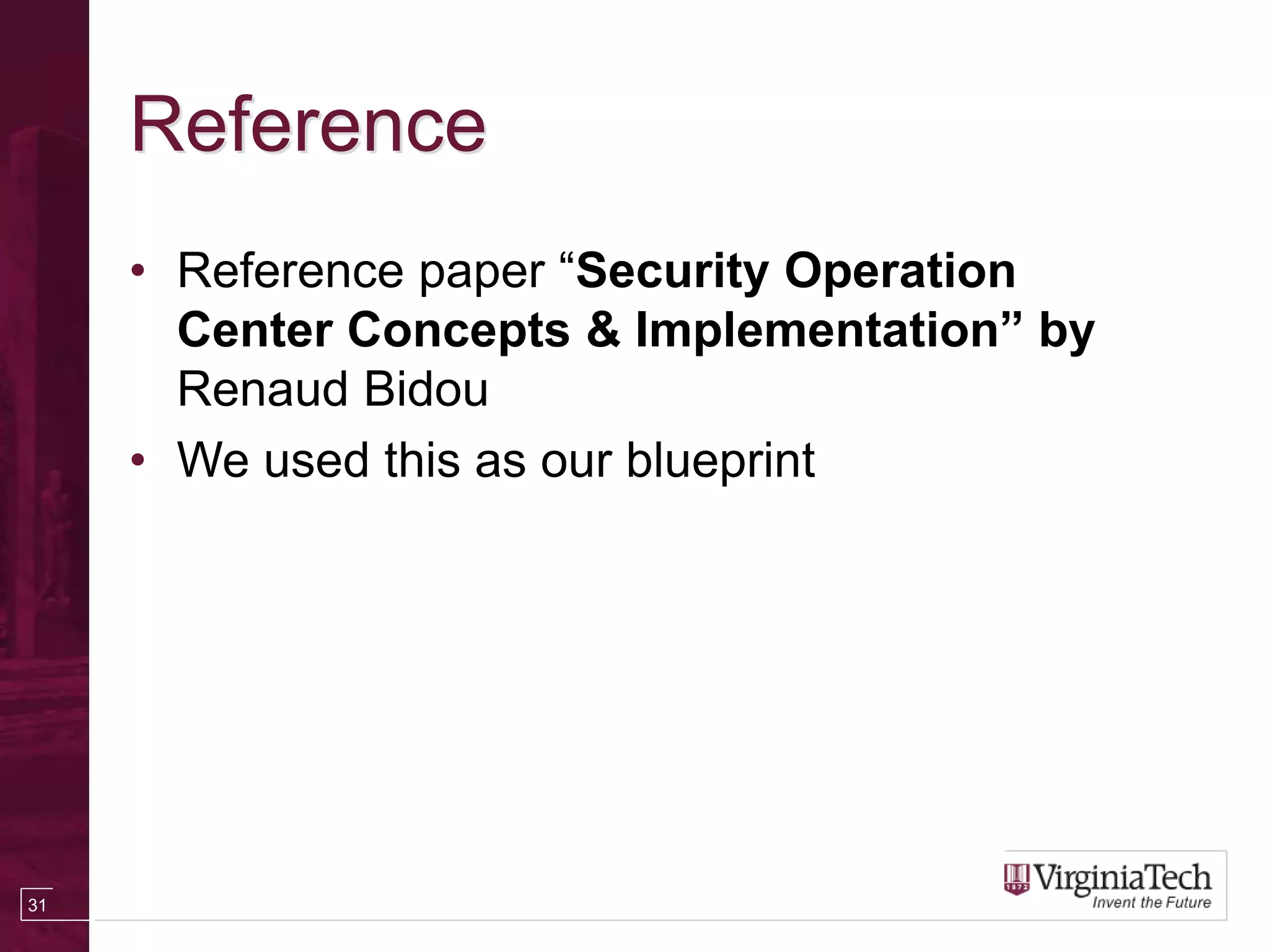 Building a Security Operations Center | PPT
