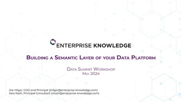 Building a Semantic Layer of your Data Platform | PDF