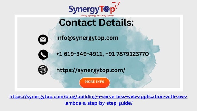 Building A Serverless Web Application With AWS Lambda: A Step-By-Step Guide | PPT