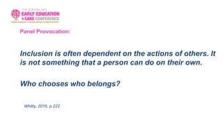 Building a Shared Vision of Inclusion | PDF